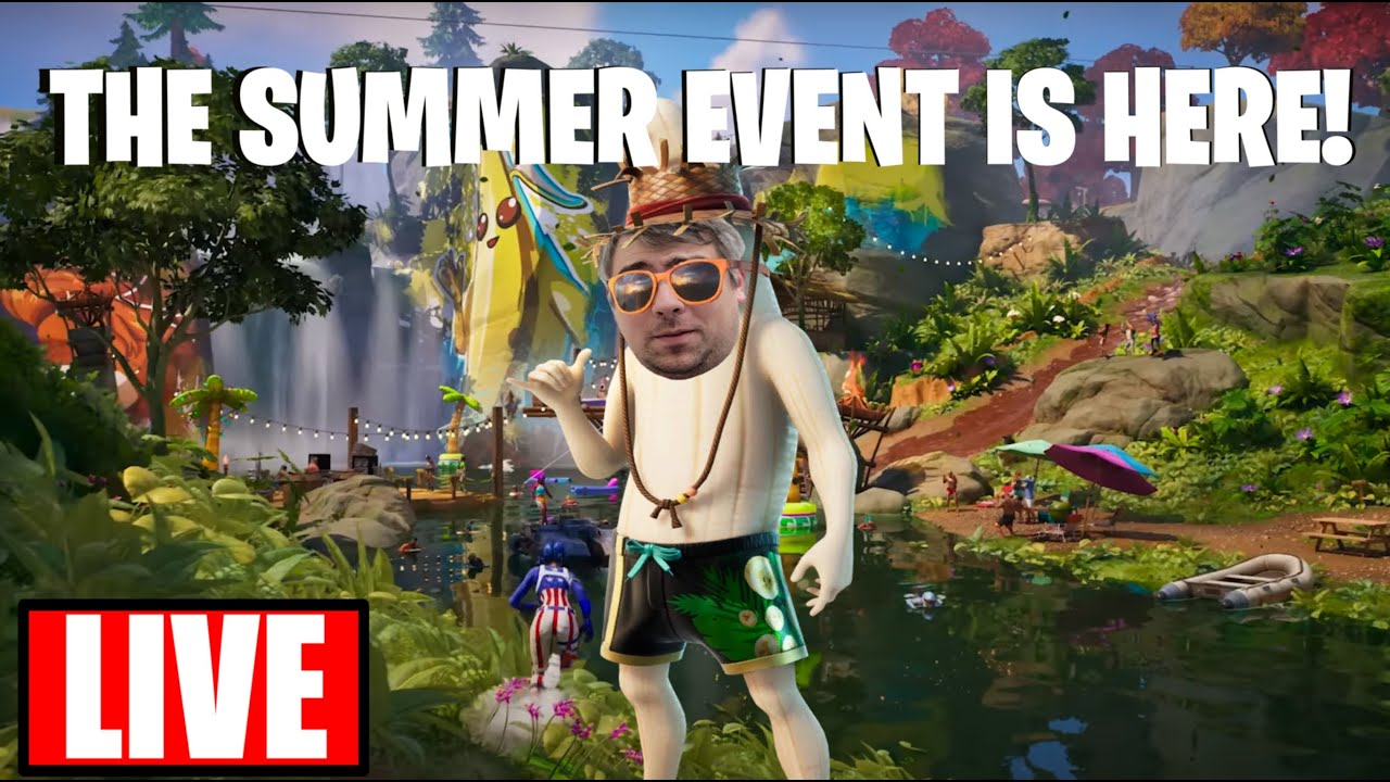 FORTNITE SUMMER IS HERE!!! Squadding up and dropping in! - YouTube