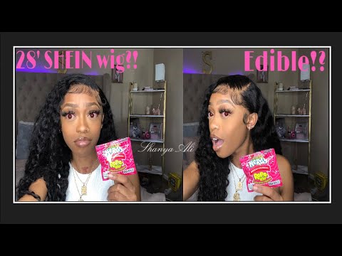 I ate an edible and installed my wig from SHEIN #shein #wiginstall ...