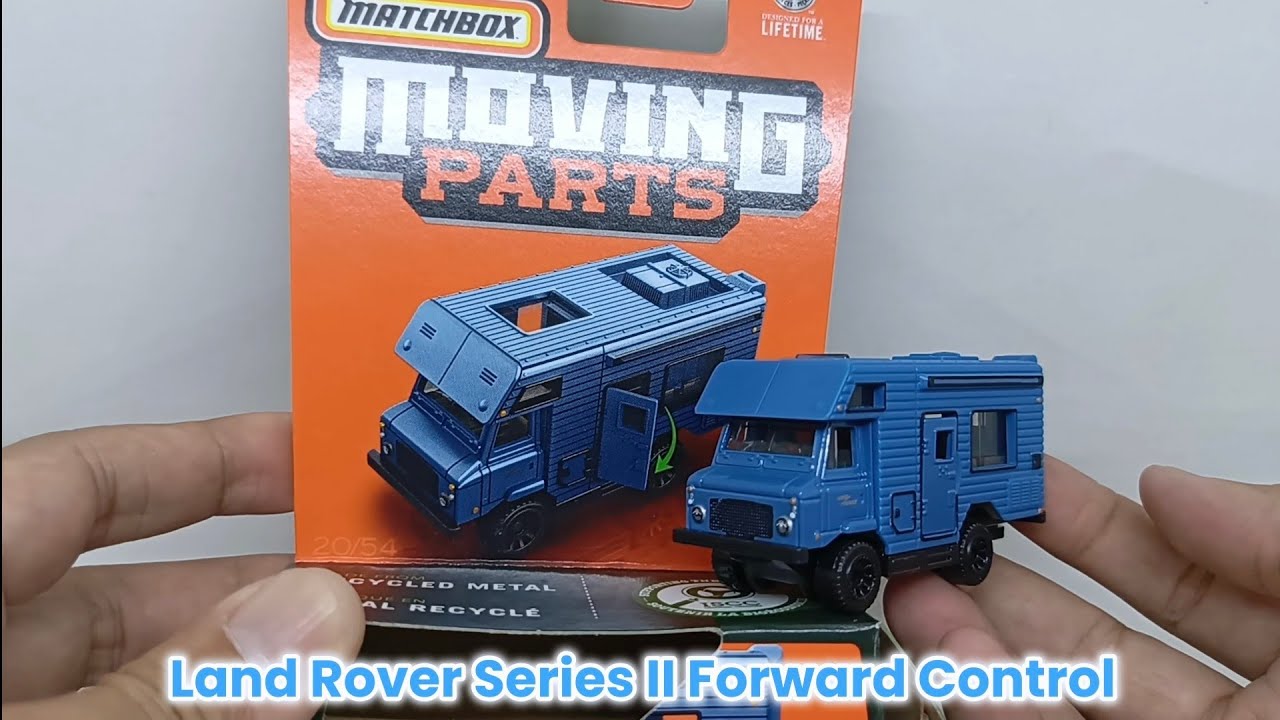 Matchbox Moving Parts Land Rover Series II Forward Control, unboxing ...