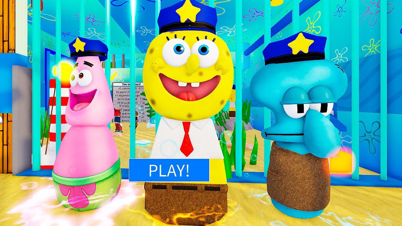 SPRUNKI SPONGE FAMILY PRISON RUN ESCAPE OBBY ROBLOX - YouTube