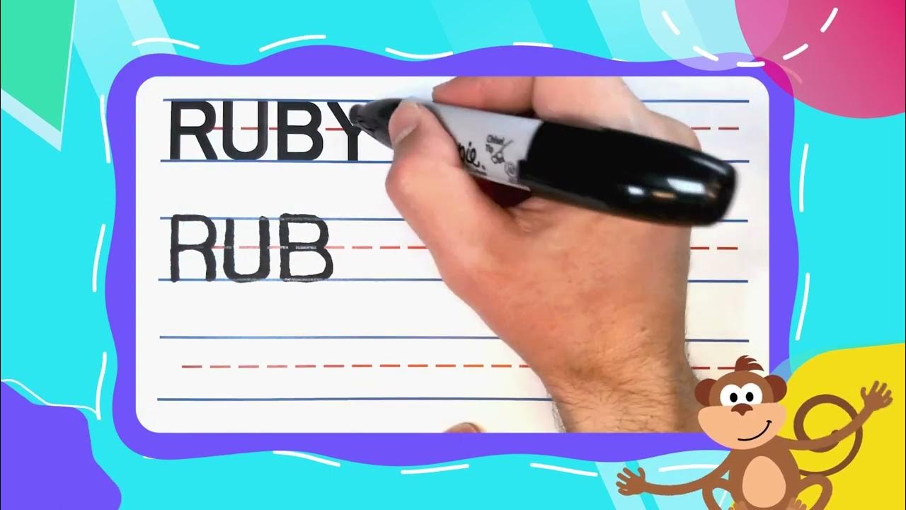 How To Write RUBY | Write With Me! -- FOR KIDS - YouTube