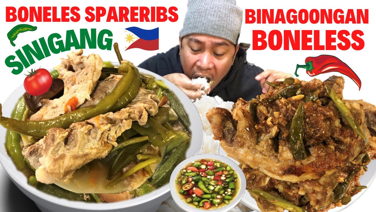 NAGMAMANTIKANG BONELESS SPARERIBS SINIGANG AT SPICY PORK BINAGOONGAN ...