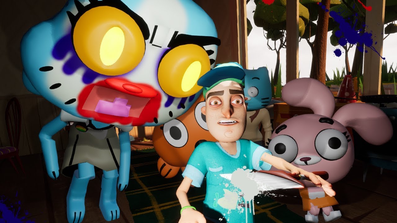 MY NEW NEIGHBOR IS NICOLE - Hello Neighbor Gumball Mod - YouTube