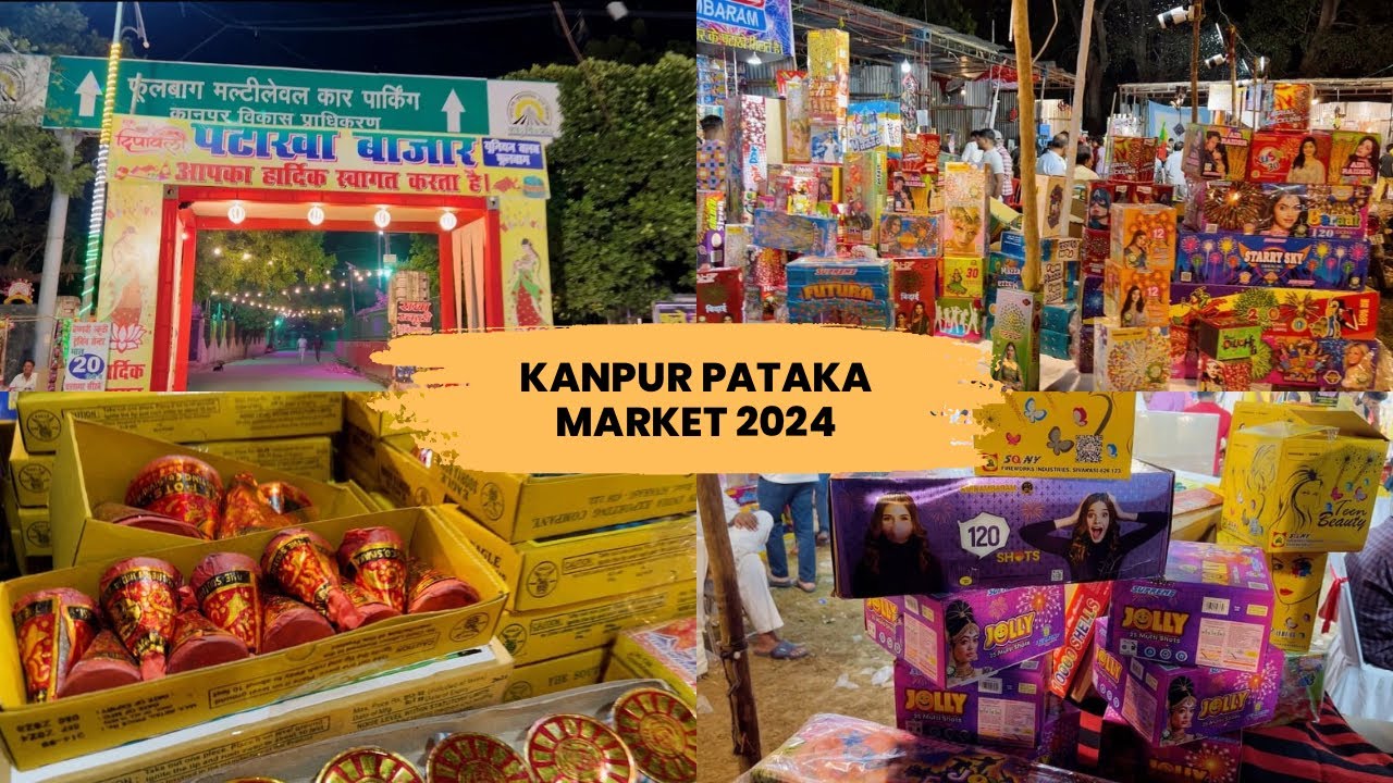 Kanpur Pataka Market 2024 / Diwali in Kanpur / Kanpur Ki Diwali ️ - YouTube