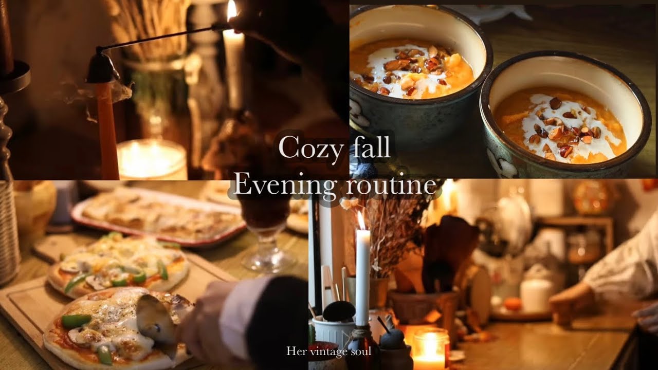 A cozy fall afternoon and evening routine to wind down🕯️🍂Kitchen tidy ...