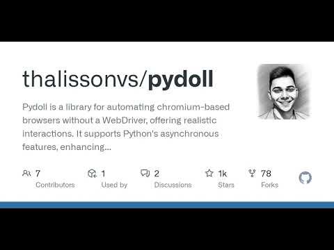 GitHub - thalissonvs/pydoll: Pydoll is a library for automating chromium-based browsers without ...