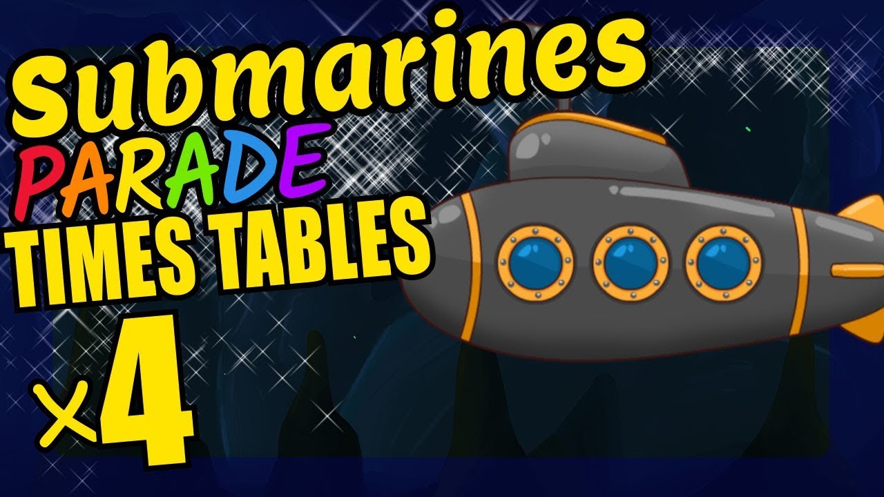 Submarines Teaching Multiplication Times Tables x4 Educational Math ...