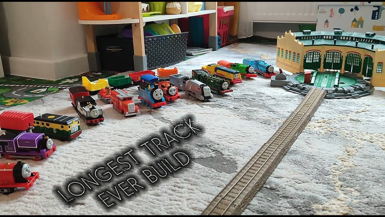 THOMAS AND FRIENDS :Longest Thomas track ~all over the house~ # ...