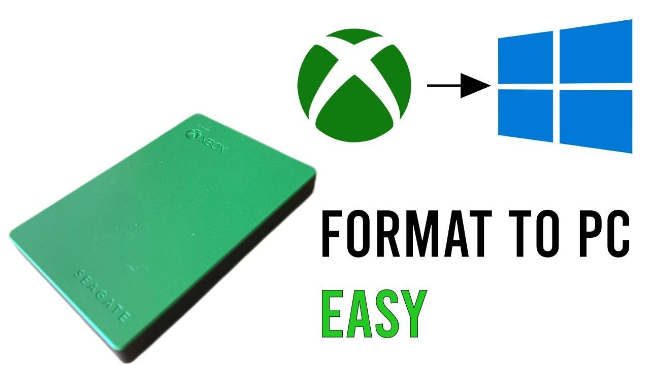 How to Format your Xbox storage drive for PC - YouTube