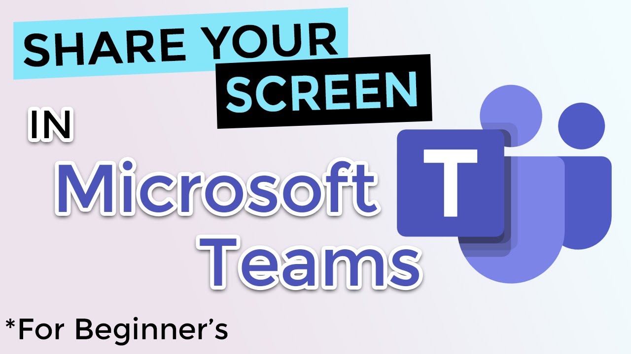 HOW TO SHARE YOUR SCREEN IN A MICROSOFT TEAMS MEETING FOR PC - UPDATED ...