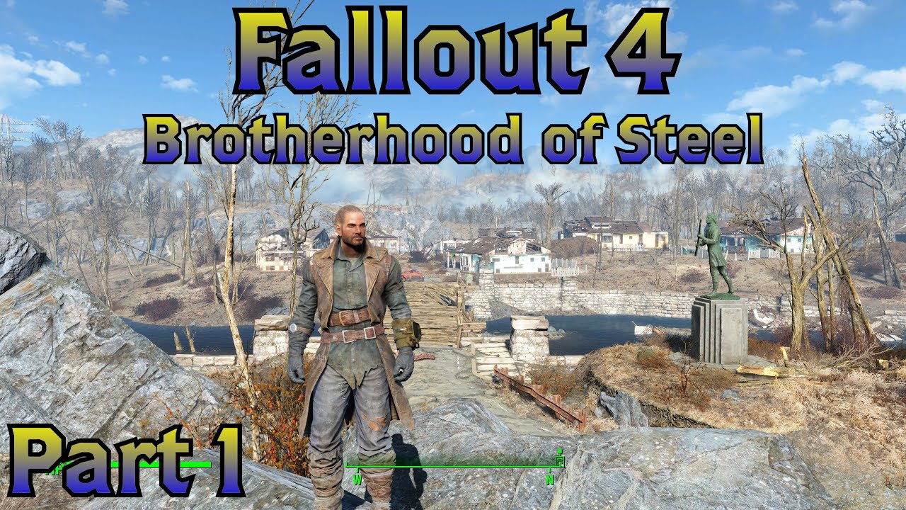Fallout 4 Survival difficulty Part 1 - Brotherhood of Steel - YouTube