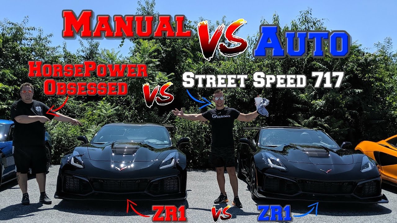 Manual VS Automatic in a C7 Corvette ZR1! - YouTube