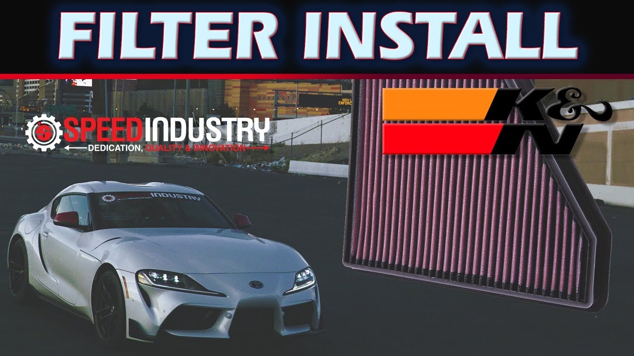 K&N AIR FILTER INSTALL V2 | 2020 TOYOTA SUPRA - YouTube