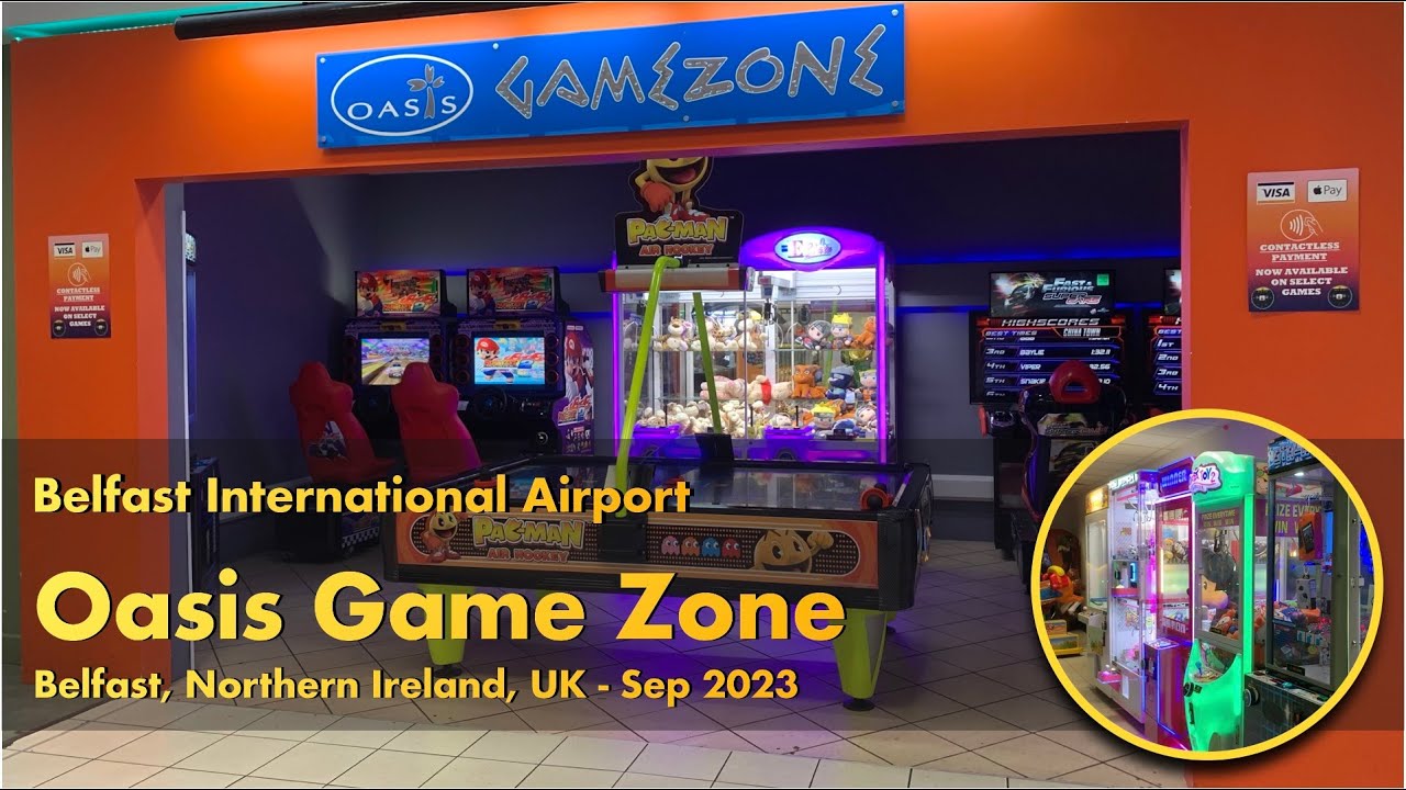 Oasis Game Zone, Belfast International Airport - YouTube
