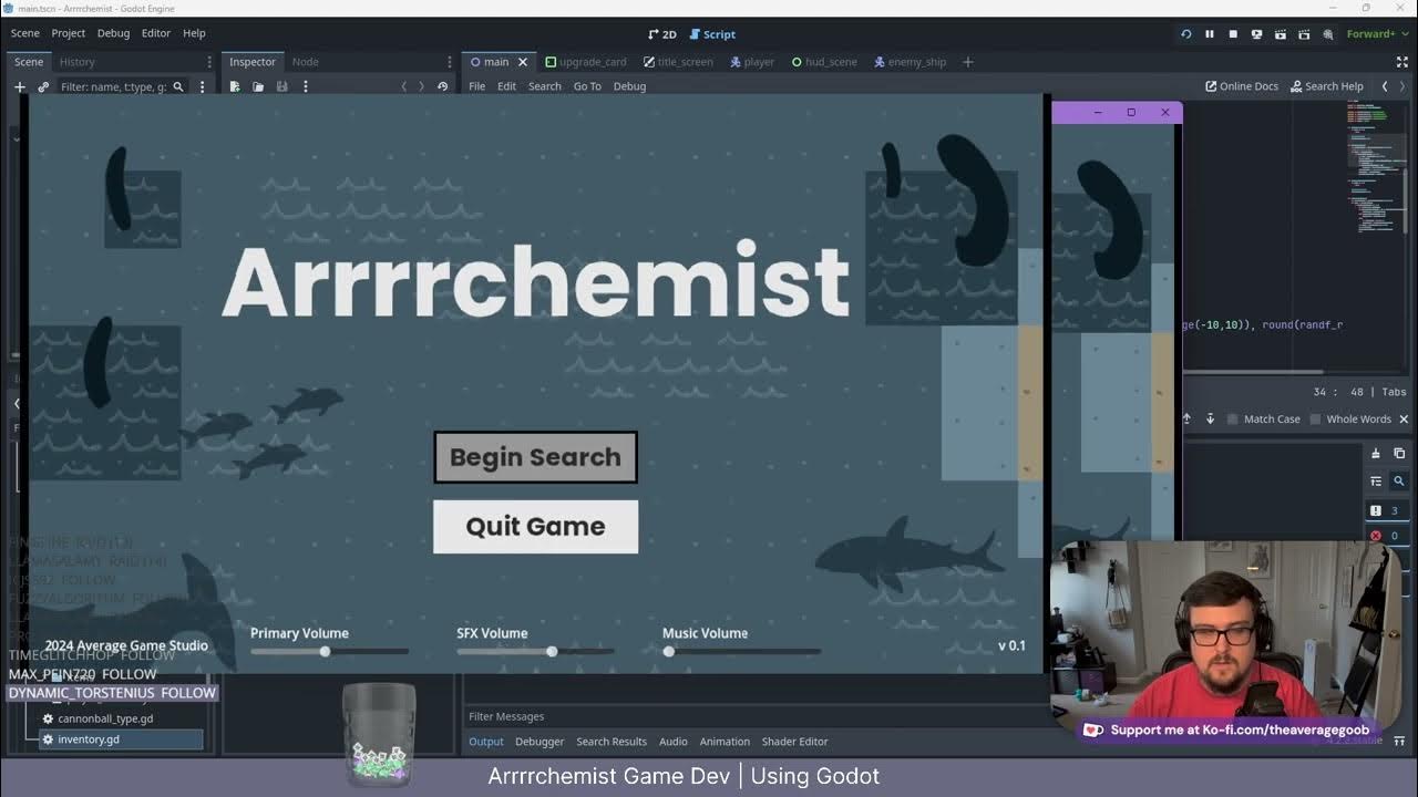 Ep. 9 | Dev Log: Arrrrchemist Game Dev | Adding features and working on bug fixes - YouTube
