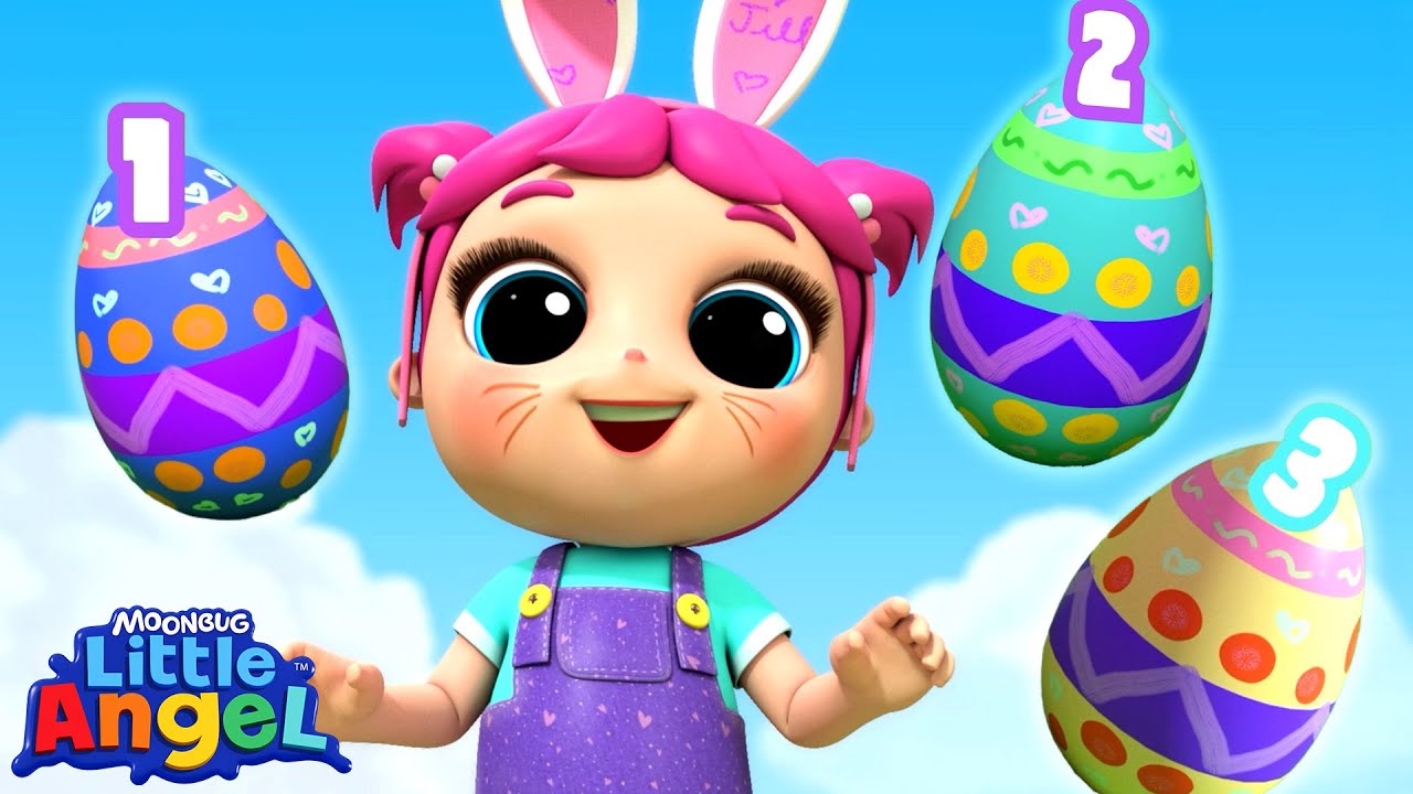 Find the Colorful Eggs! | Little Angel Kids Songs & Nursery Rhymes ...