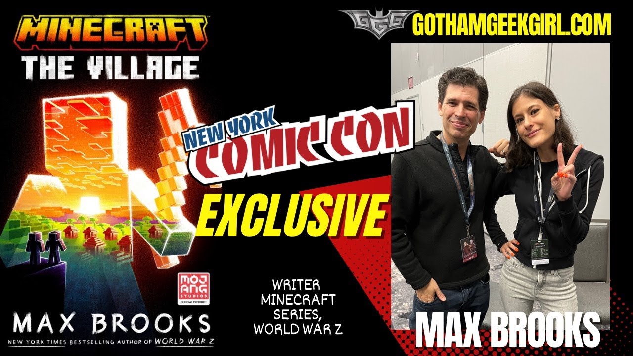 NY Times bestselling author Max Brooks MINECRAFT: THE VILLAGE Interview ...