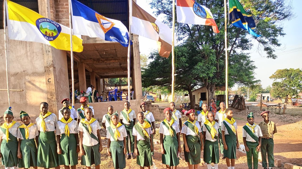 PATHFINDER DAY 2023. MWANGA SDA CHURCH. KUPANDISHA BENDERA. - YouTube