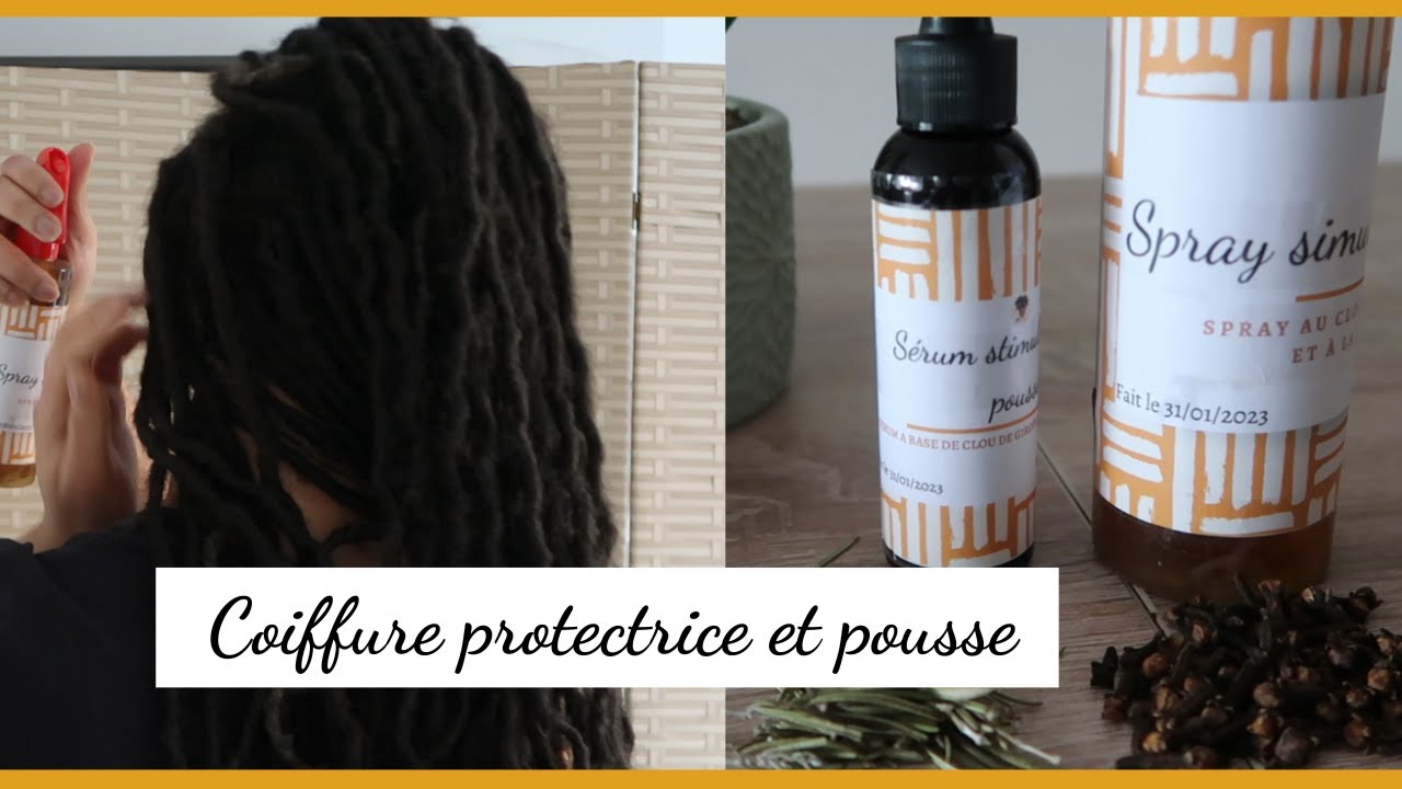 Spray et sérum pousse au clou de girofle et romarin #cheveuafro # ...
