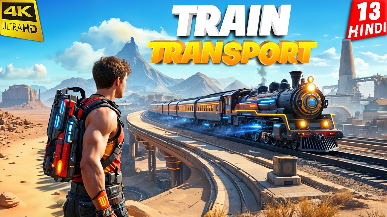 SATISFACTORY | Fully Automated Train Cargo 🚂 | Part 13 | Hindi Gameplay ...