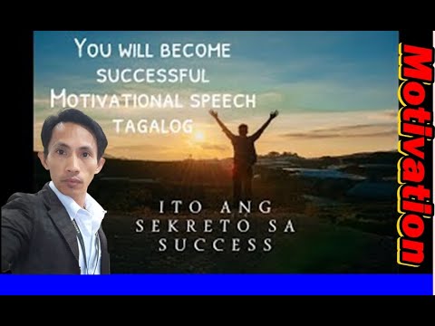 You will become successful Motivational speech tagalog - YouTube