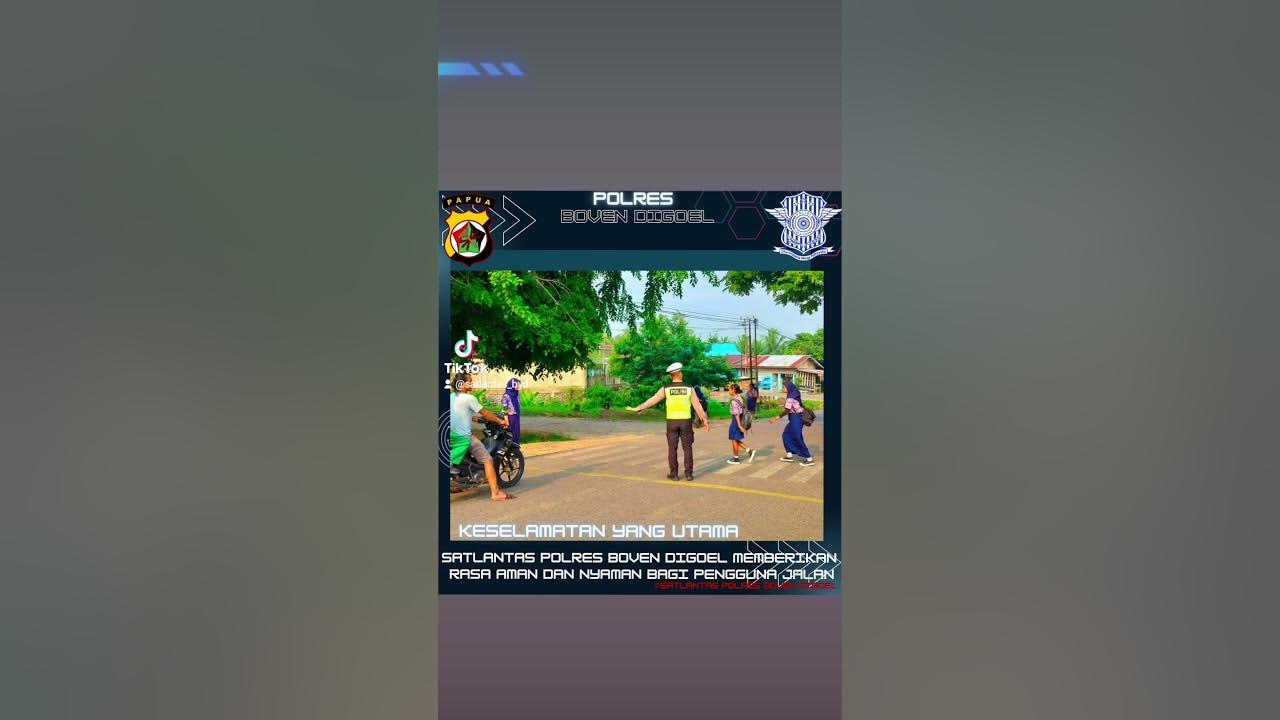 Satlantas Polres Boven Digoel melaksanakan giat pengaturan. - YouTube