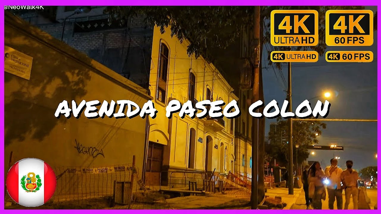 Av. Paseo Colon / OBRAS / LIMA 4K HDR / Walk 2022 🇵🇪 - YouTube