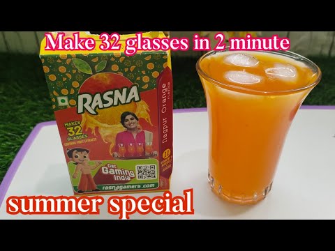 How to make Rasna| Rasna orange juice|Rasna summer energy drink| Rasna ...