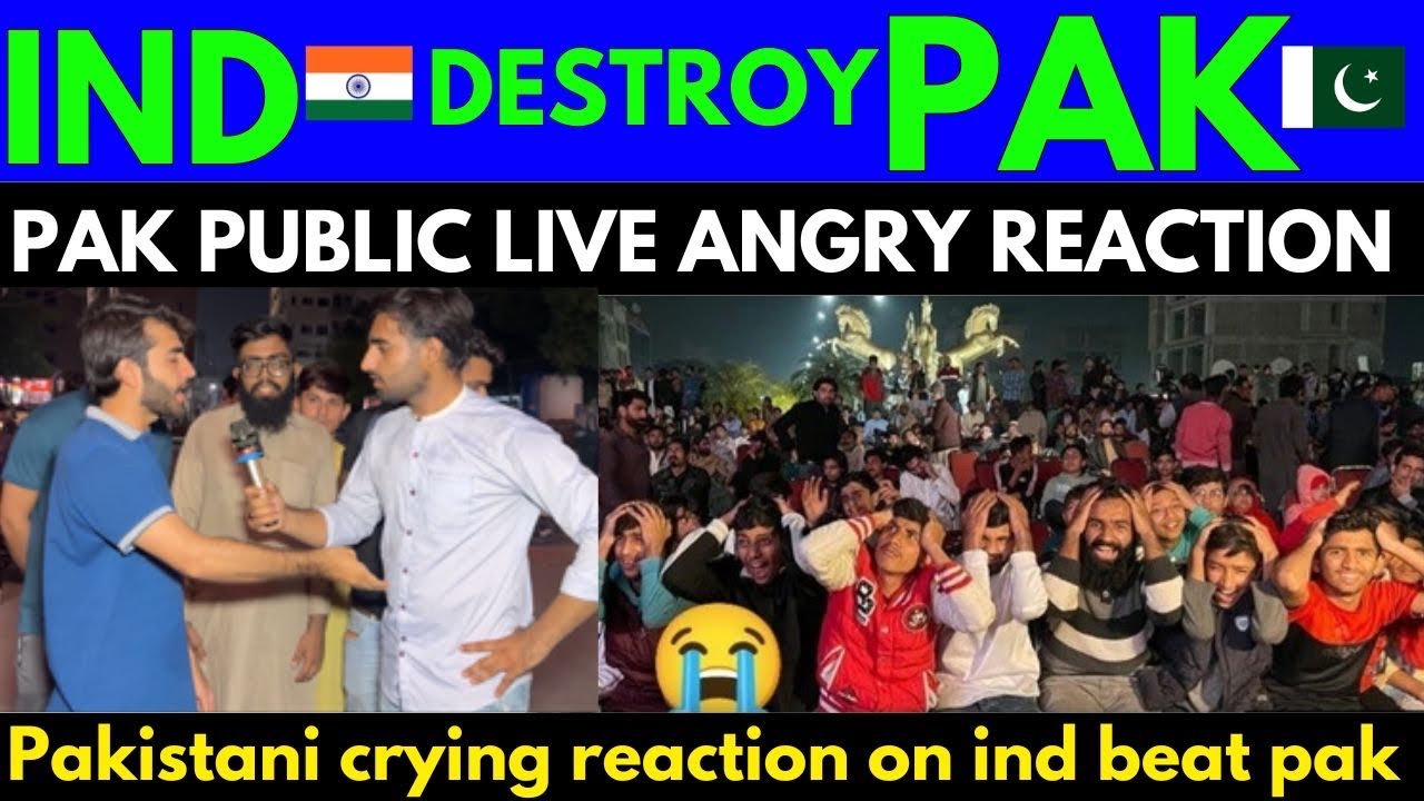 Pakistani live Angry Reaction On India🇮🇳 Beat Pakistan🇵🇰😡| India phr sy ...