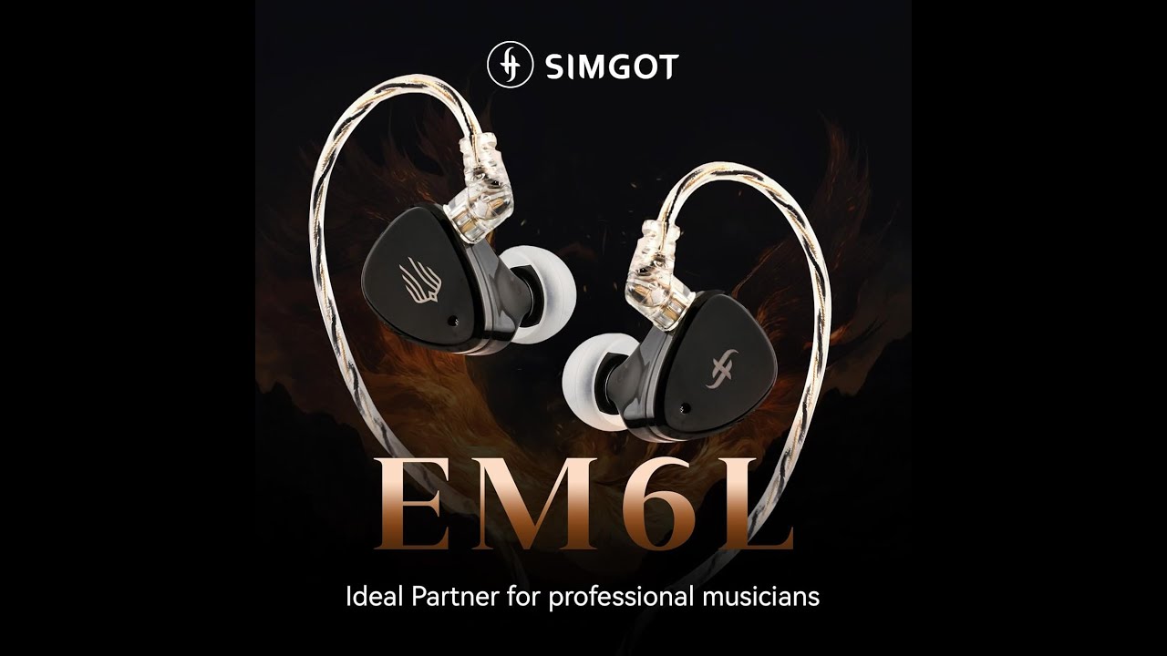 Linsoul SIMGOT EM6L 1DD + 4BA Hybrid Driver in-Ear Monitor, Gaming ...