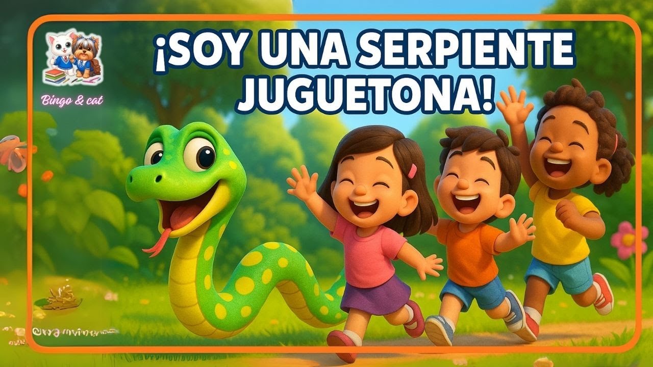 ¡Soy una serpiente juguetona! 🐍🎶 ¡Únete a la fila y canta sin parar ...