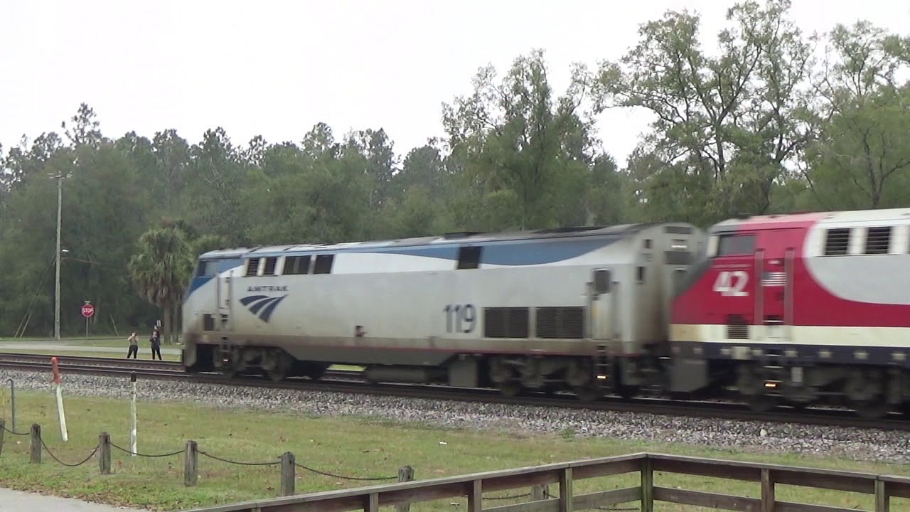 Amtrak P097 with Veterans unit 42 trailing 01-03-20 - YouTube