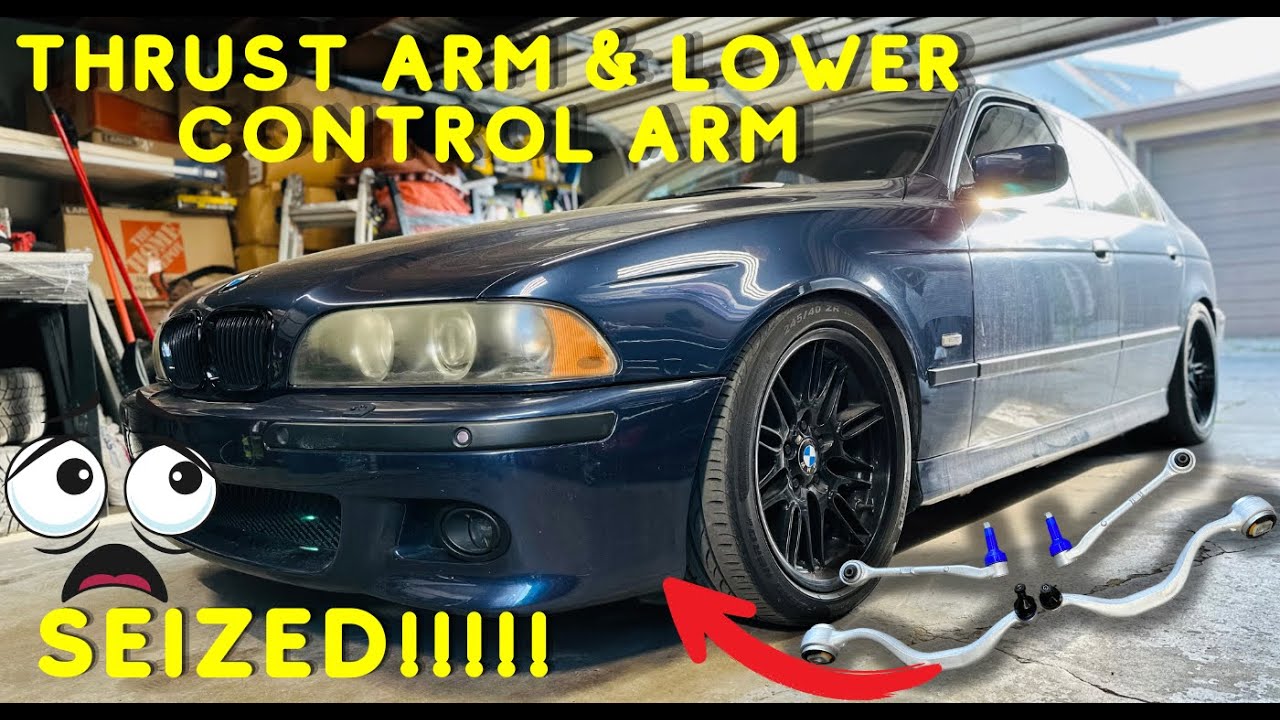 BMW 5series E39 Lower Control Arms Replacement - YouTube