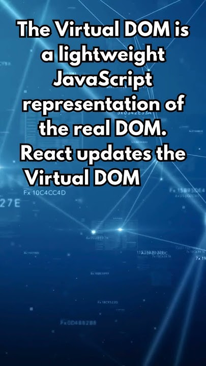 What is the Virtual DOM | ReactJS 100 Interview Questions #shorts #reactjs #interview - YouTube