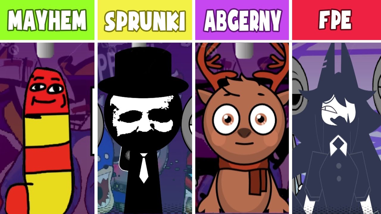 Incredibox: Pibble Mayhem Original Vs Sprunki Vs Abgerny Vs Fundamental ...