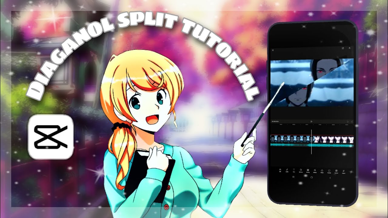 Diagonal slice transition / Capcut tutorial - YouTube