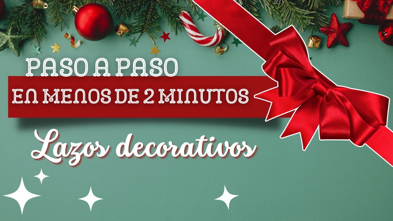 Cómo hacer un LAZO BONITO FÁCIL Y RÁPIDO para decoraciones - APRENDE A ...