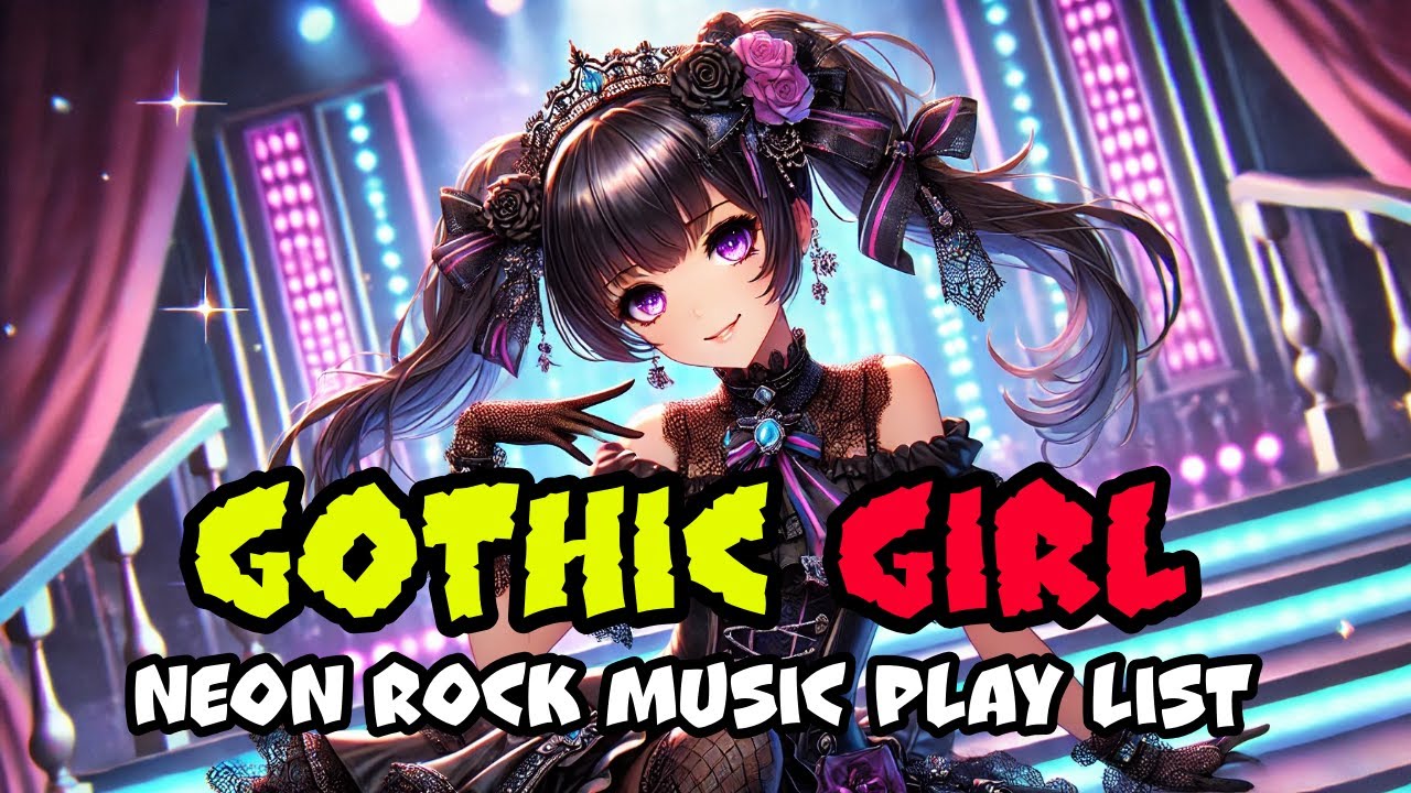 【gothic girl】 music playlist neon rock🔥 - YouTube