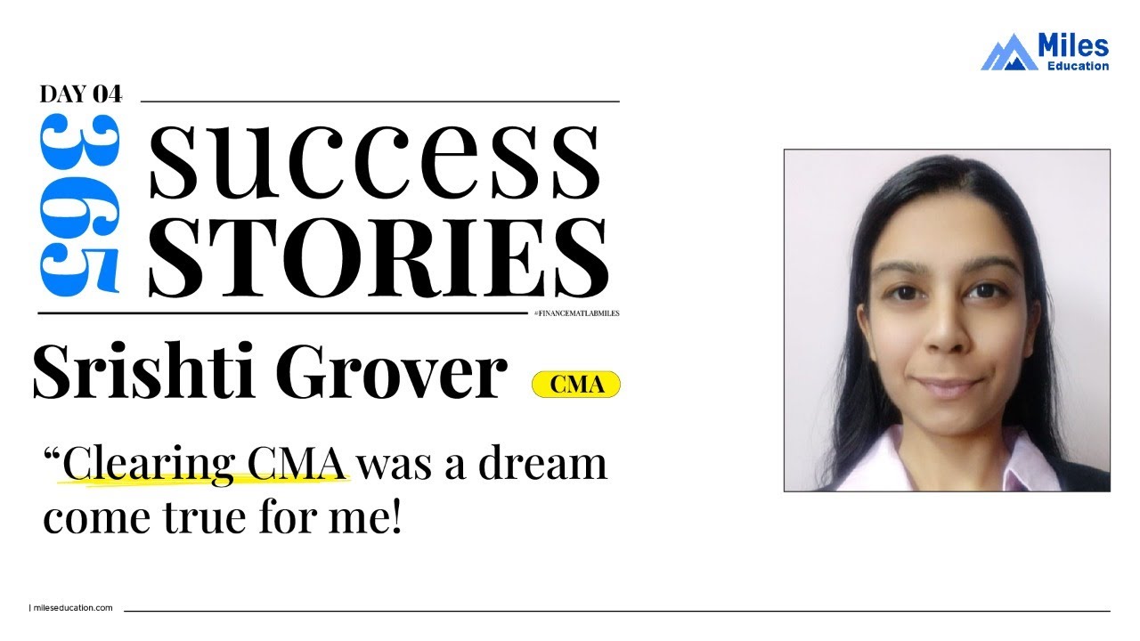 Srishti Grover CMA | Day 4 | 365 days, 365 success stories # Season3 ...