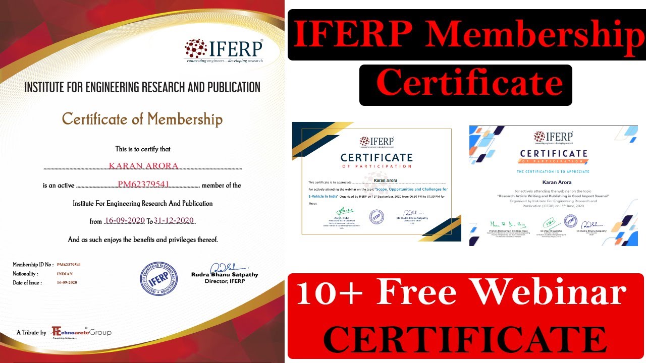 Institute For Engineering Research and Publication Free Membership and ...