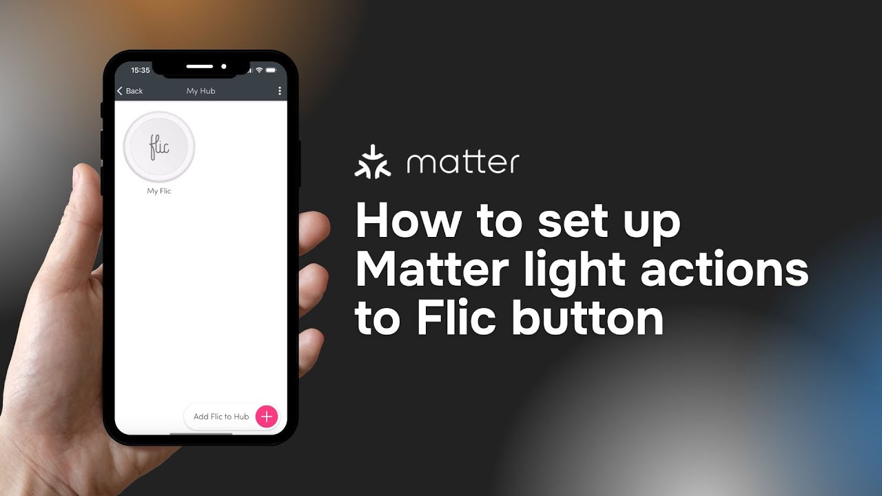 How to set up Matter light actions to Flic button - YouTube