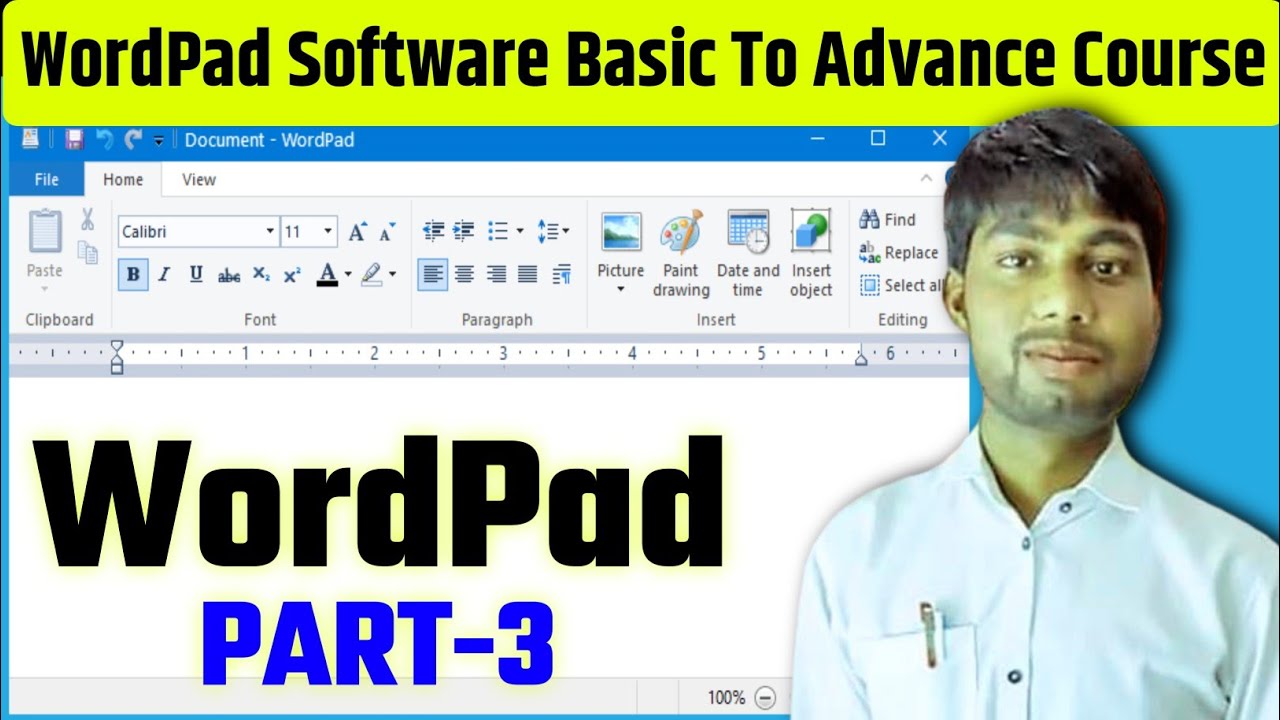 WordPad Software Basic To Advance Course Part 3 || Tech Computer ...