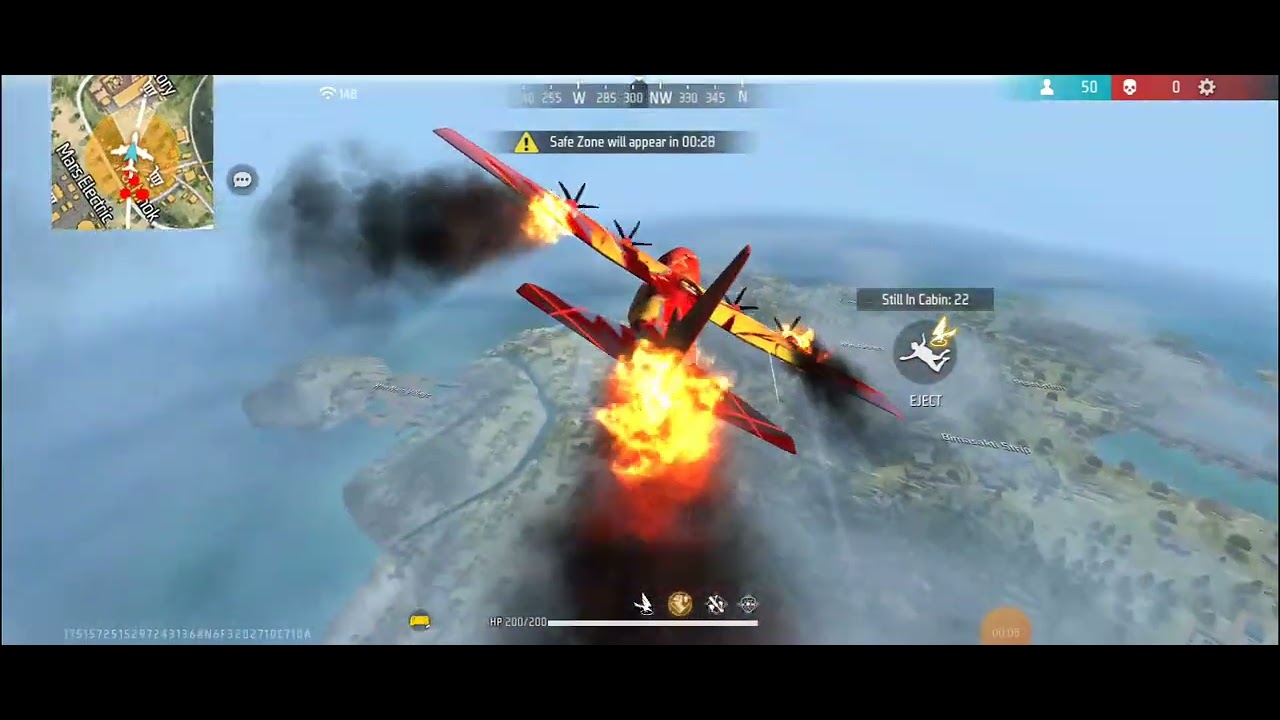 free fire plane is crash😆😆😆 - YouTube