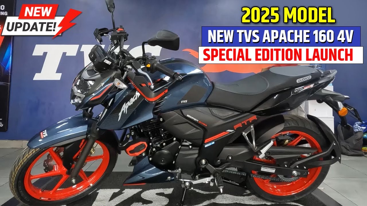 2025 Model New TVS Apache 160 4v 2.0 Special Edition | Price & New Look ...