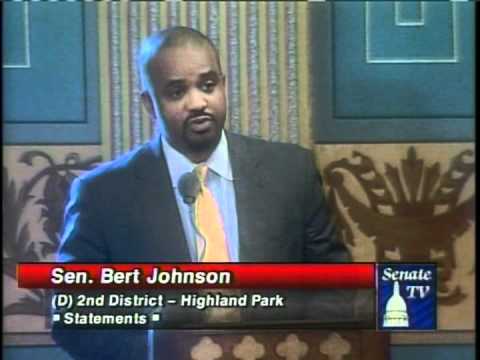 Sen. Bert Johnson Speaks Against SR 95 - YouTube