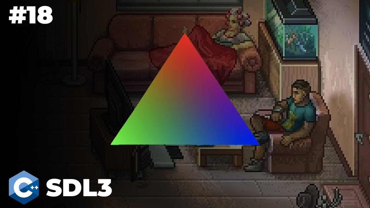 Создание треугольника через SDL_RenderGeometry | #18 | SDL3 для начинающих - YouTube