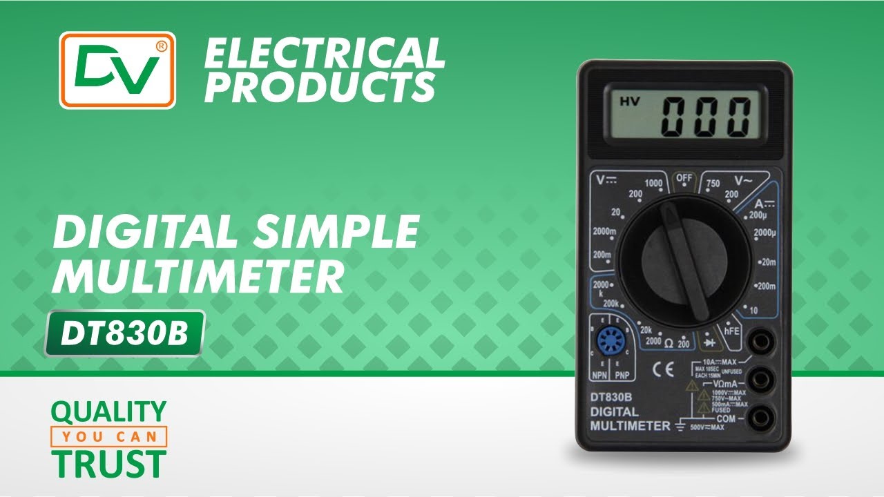 DT830B Digital Simple Multimeter - YouTube