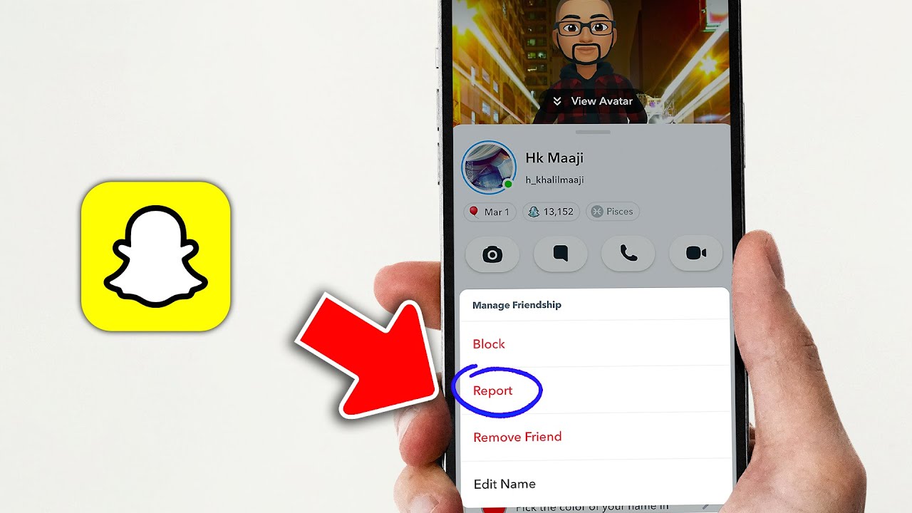 How to Report Someone in Snapchat - YouTube