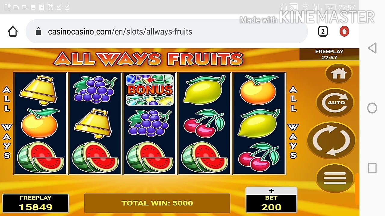 FORZZA TUNIS &&NICE WIN ALL WAYS FRUITS - YouTube