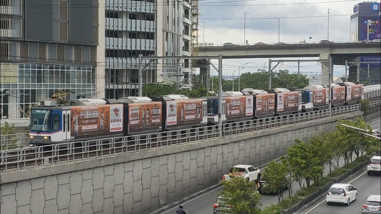 MRT-3 LRVs with Arena Plus Ad Wraps in One Trainset (05/30/2025) - YouTube